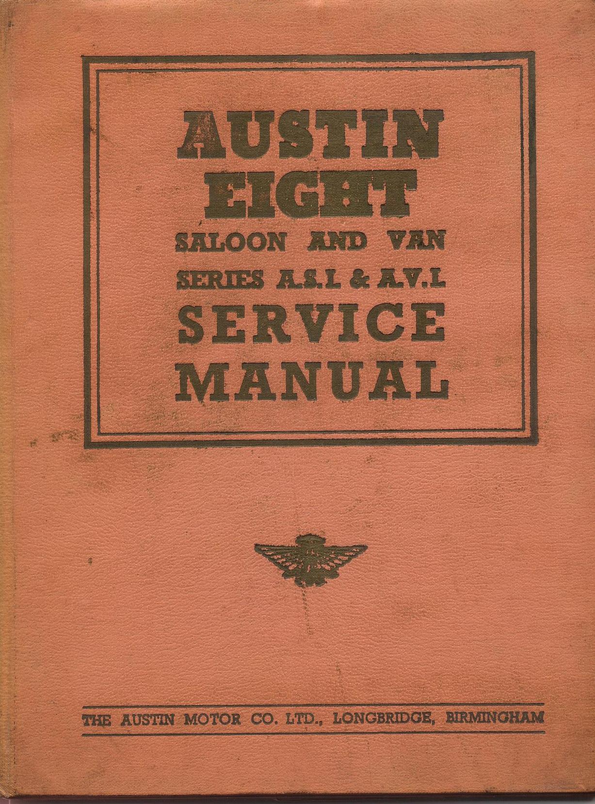 The Austin Eight - Austin 8 manuals