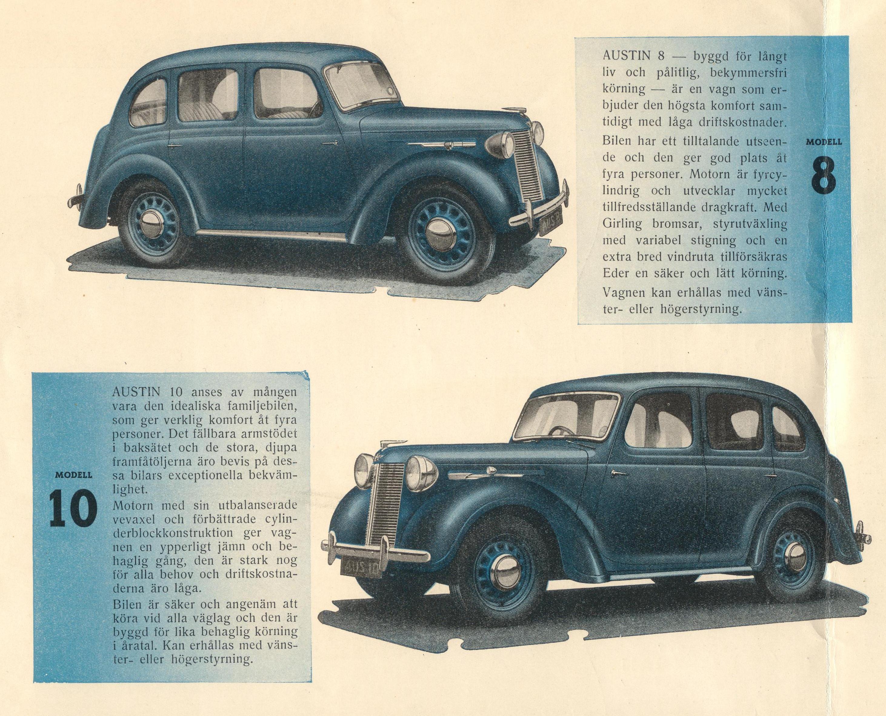 The Austin Eight - Austin 8 brochures
